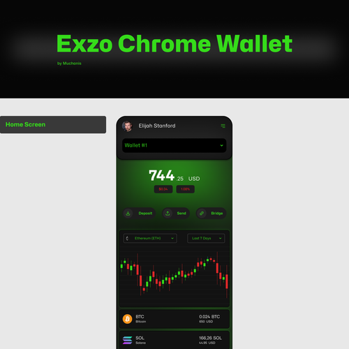 Designs Web3 Crypto Wallet Chrome Extension App Design Contest