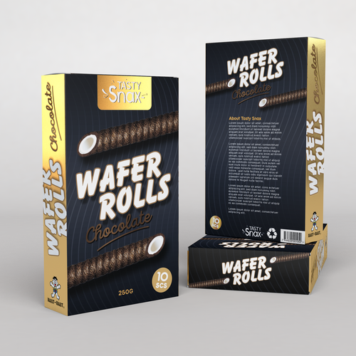 Designs | Retail Wafer roll retail box design for Middle East Consumers ...