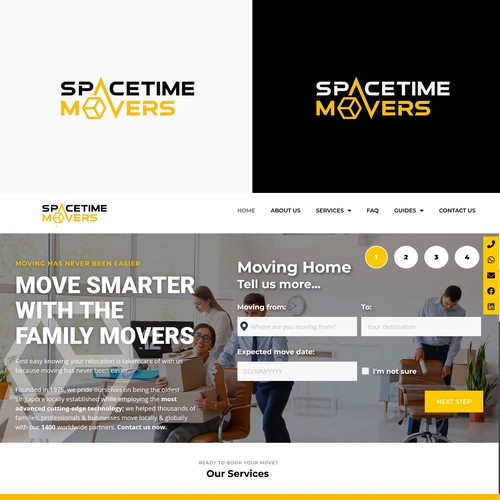 Designs | Spacetime Movers - Logo for Moving Company | Logo design contest