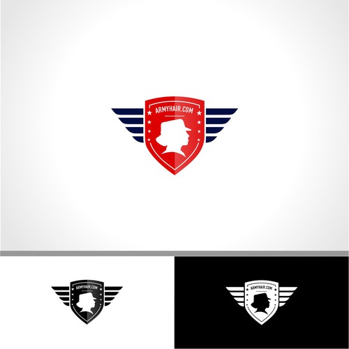 Create a powerful, military-style logo for Army Hair | Logo design contest