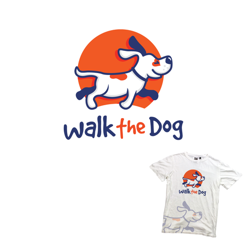 Create a logo for our fun group dog walking company. | Logo design contest