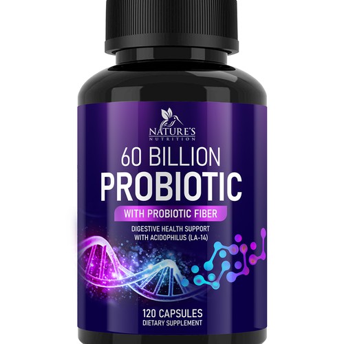Designs | 60 Billion Probiotic Design Needed for Nature's Nutrition ...