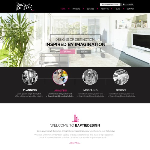 Design A Modern Website | Web page design contest