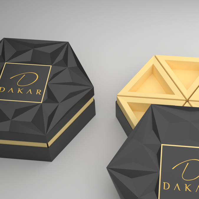 Modern and luxurious chocolate box | Product packaging contest