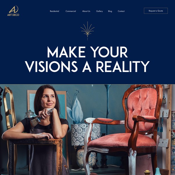 Redesign art portfolio website| concursos de Diseño de página web ...