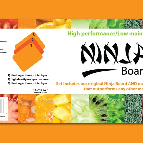 Ninja cutting board product leaflet | Postcard, flyer or print contest