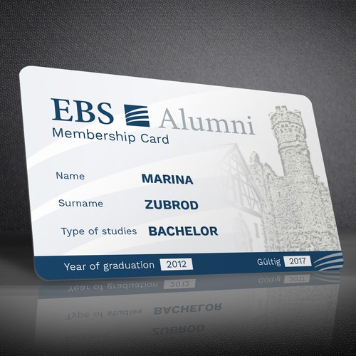 EBS Alumni e.V. membercard | Business card contest