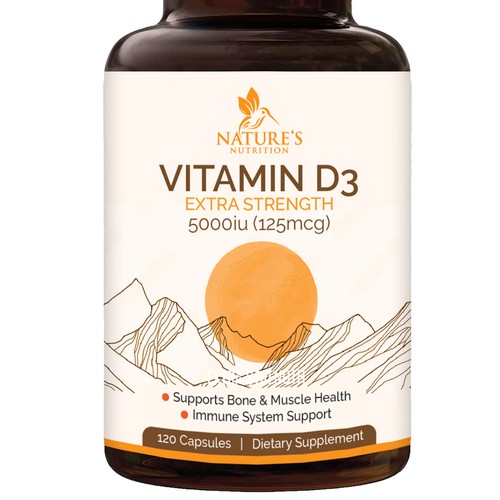 Designs | Vitamin D3 Supplement Design Needed for Nature's Nutrition ...