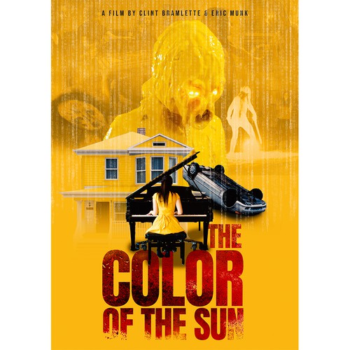 Designs | Movie poster for girl haunted by yellow paint monster--she ...