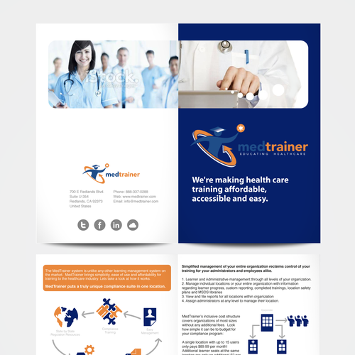 Designs | Healthcare training company brochure design | Brochure contest