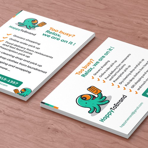 Design a flyer for errand services | Postcard, flyer or print contest