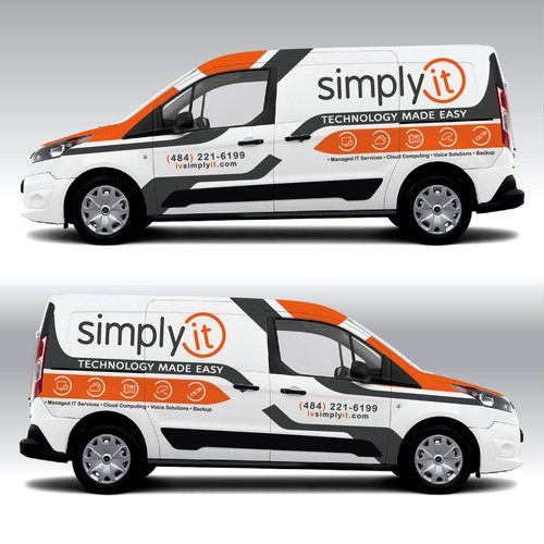 Designs | Design a clean and tasteful 2018 Ford Transit Connect XL wrap ...
