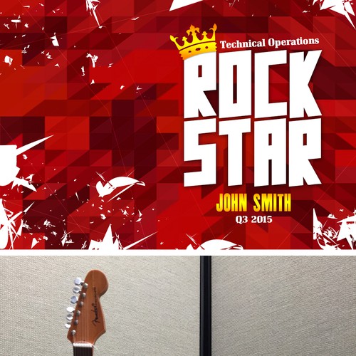 Award Insert for a Rockstar | Card or invitation contest