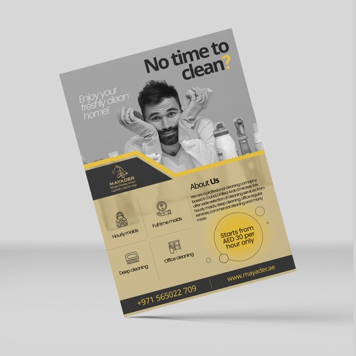 Designs | Flyer for Mayader Cleaning Services | Postcard, flyer or ...