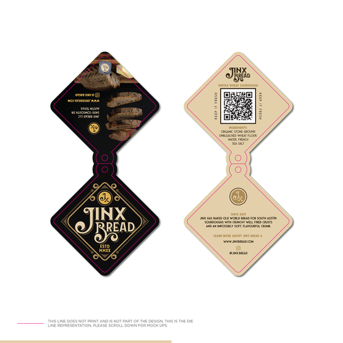 Designs | Folded Hangtag for Artisan Bread Company in Austin | Product ...