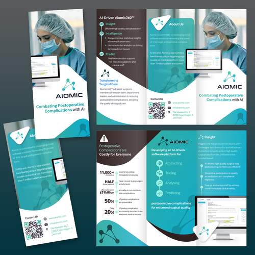 Designs | Trifold for Ai health tech | Brochure contest