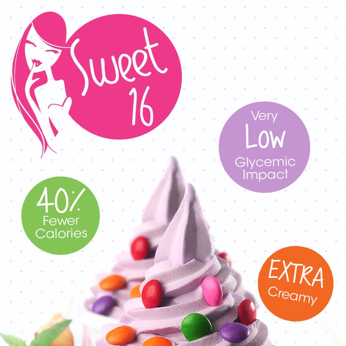 Create a beautiful Sweet 16 frozen yogurt poster | Poster contest