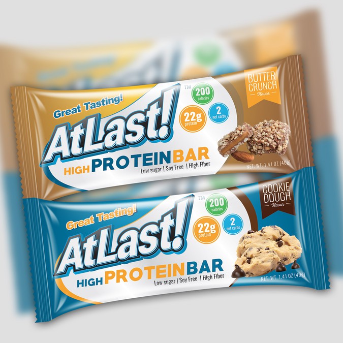 Design stylish protein bar Wrapper | Product label contest