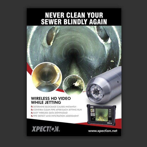 Print Ad for HD Video Sewer Cleaning System | Postcard, flyer or print ...