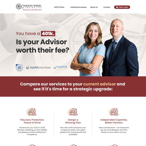 Designs | Financial Services Website Redesign | Web page design contest