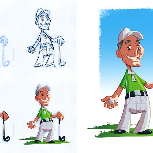 Create an avatar/character for new Golf Website | Illustration or ...