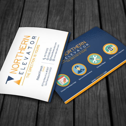 Northern Elevator Business Card Custom Design | Business card contest