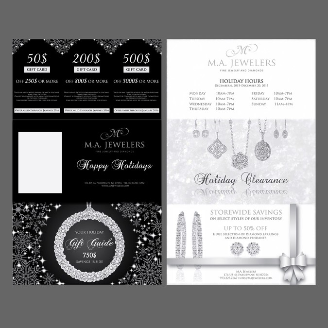 Jewelry Holiday Promotion | Postcard, flyer or print contest
