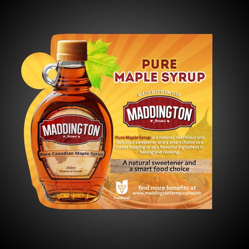 Maddington Farms Rack Card for the Health Benefits of Pure Maple Syrup ...
