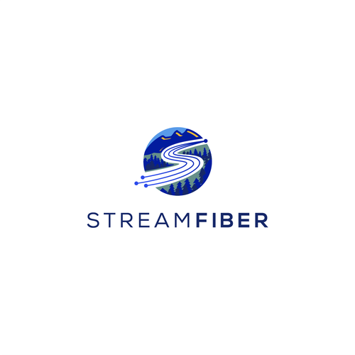 Designs | Stream Fiber Logo | Logo design contest