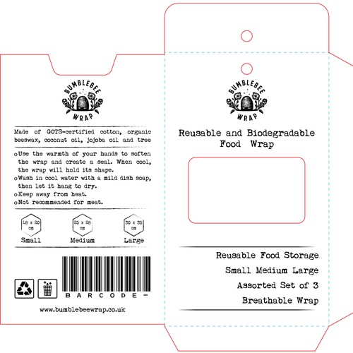 Eco-friendly beeswax food wraps need an authentic package design ...
