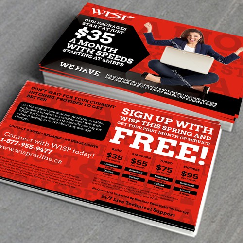 Create a stunning and mind blowing new marketing postcard for our Rural ...