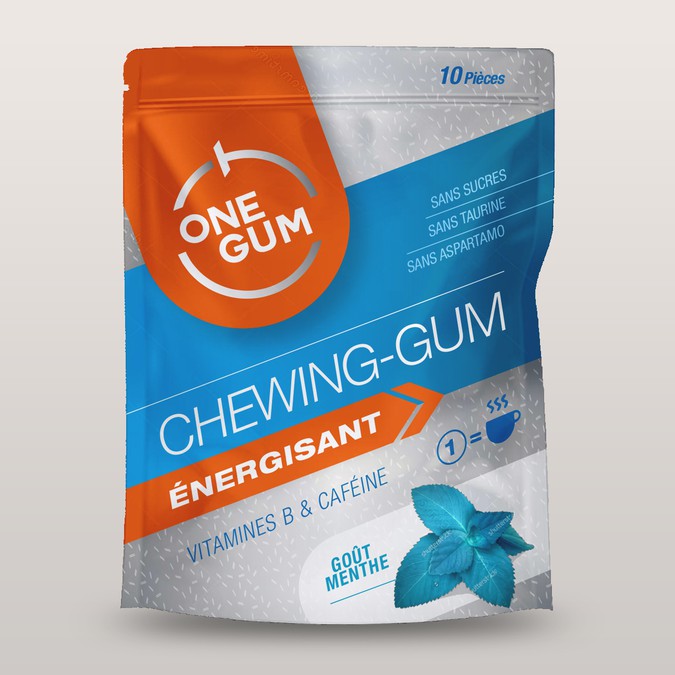 Le SmartGum : chewing-gum énergisant | Product packaging contest