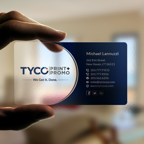 Tyco Print+Promo Needs a Business Card Design | Business card contest