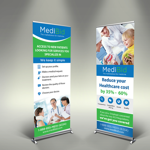 Pop up banners for healthcare trade show | Signage contest