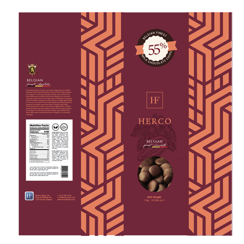 Designs | Bag and sticker design for finest Belgian chocolate chips ...