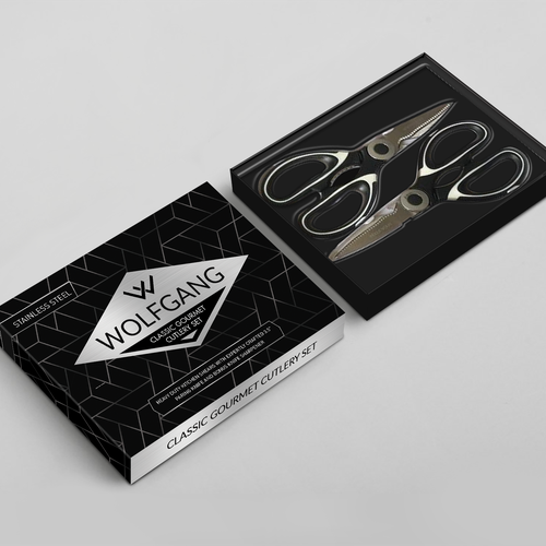 Product packaging for Gourmet Cutlery Set - Kitchen Shears, Paring ...