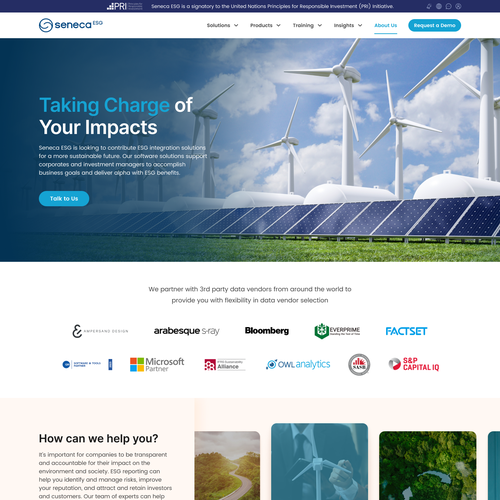 Designs | Website redesign for SaaS company in ESG field | Web page ...