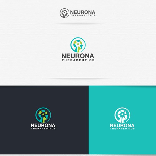 Logotipo De Neuronas La Tecnología Y Las Neuronas Se Mezclan En El