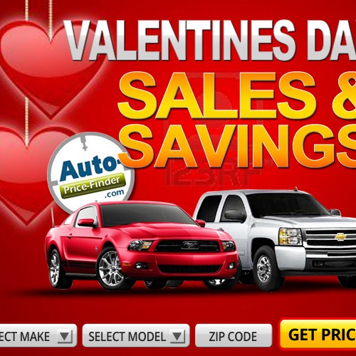 New banner ad wanted for a Cool Automotive Company - Valentines Day ...