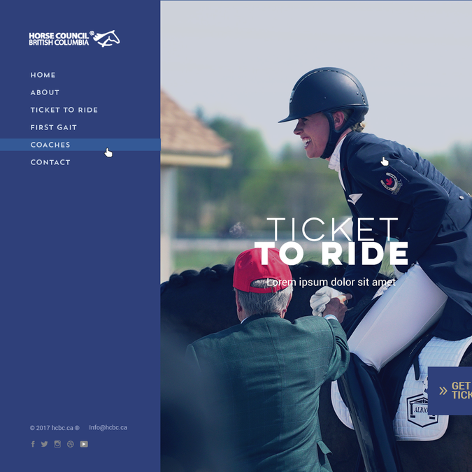 Create a visually stunning horseback riding brand and website ...