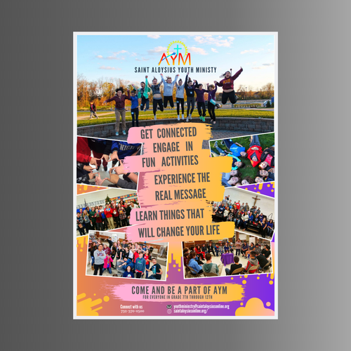 Design a cool and inviting Youth Group poster for teens | Poster contest