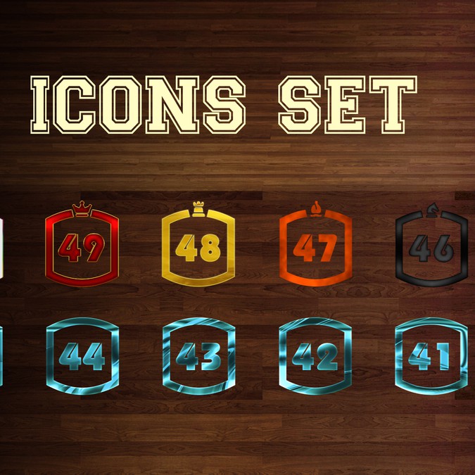 Design Player Game Level Icons | Icon or button contest