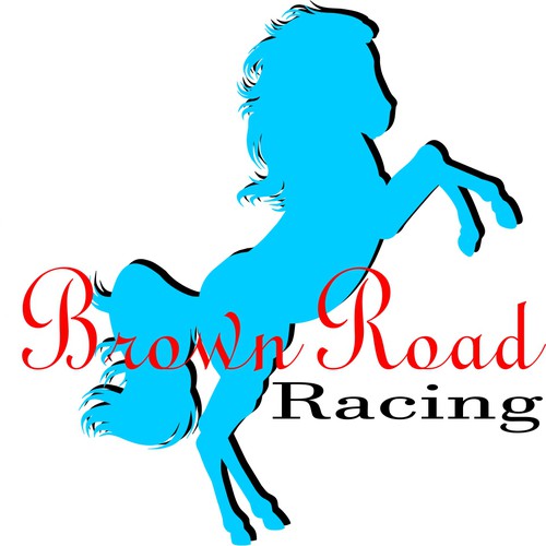 Create a horse racing logo with a fabulous fillies theme for Brown Road ...