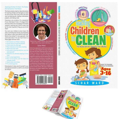 Parenting book cover design--Teaching Children to Clean: The Ready-Set ...