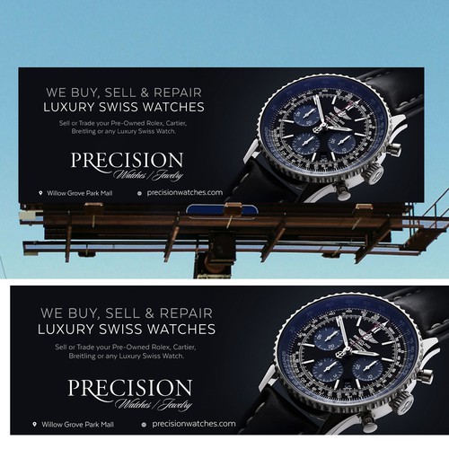 Luxury Watch Billboard Design | Signage contest