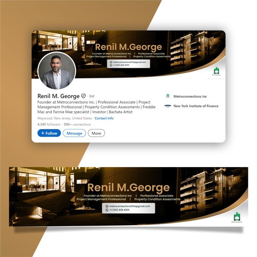 Designs | Super Cool trendy LinkedIn profile banner | Signage contest