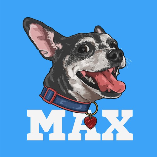 Designs | Draw my rambunctious canine pal! | Illustration or graphics ...