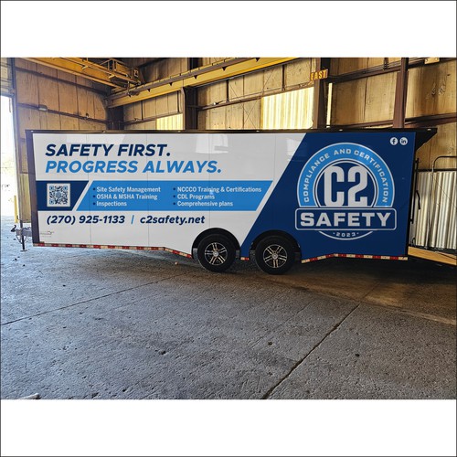 Designs | FULL Trailer Wrap - Construction Safety Company | Car, truck ...