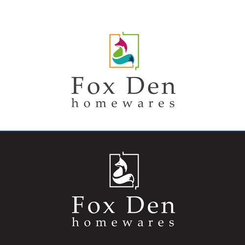 Create a stylized fox-themed logo for Fox Den Homewares | Logo design ...