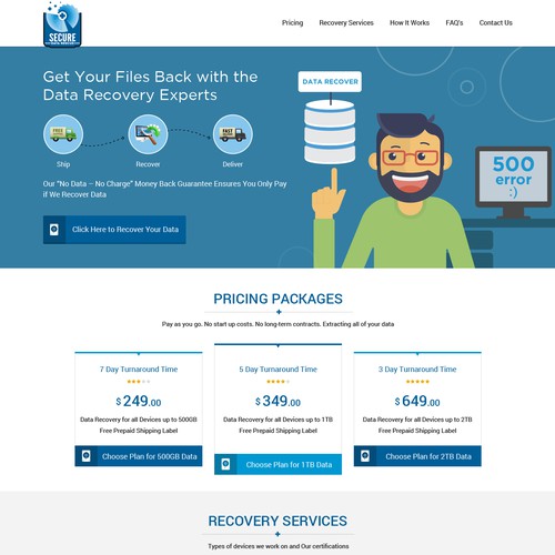 Creative Homepage Design Needed for Tech Company | Web page design contest